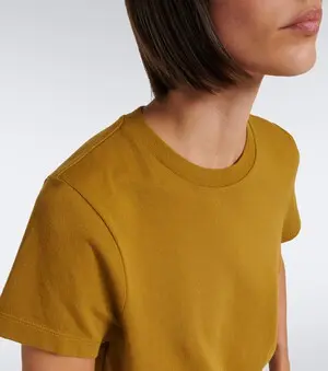 Khaite Emmylou Knitted Cotton T-shirt