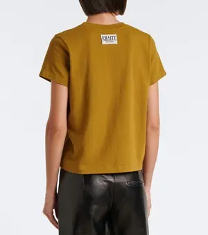 Khaite Emmylou Knitted Cotton T-shirt