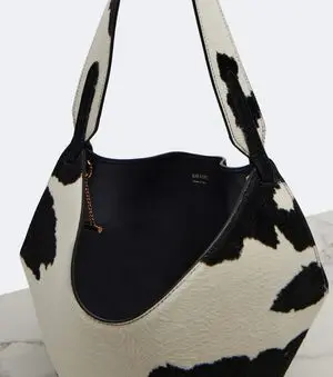 Khaite Lotus Mini Calf Hair And Suede Tote Bag - Multicoloured