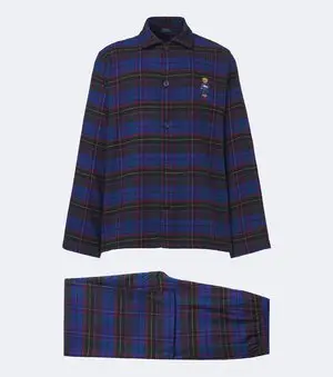 Polo Ralph Lauren Polo Bear Plaid Cotton Flannel Pajamas - Multicoloured