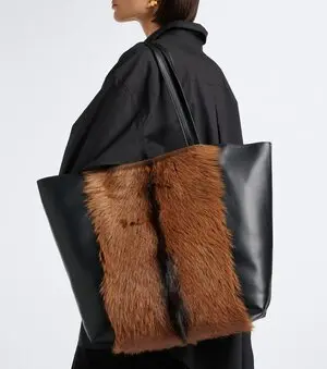 TOTEME Roam Large Leather Tote Bag