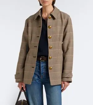 Veronica Beard Severine Prince Of Wales Check Jacket