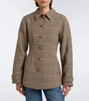 Veronica Beard Severine Prince Of Wales Check Jacket