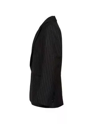 ERNEST W. BAKER Double-breasted Pinstripe Blazer