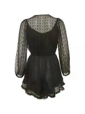 Zimmermann Belle Web Embroidered Playsuit