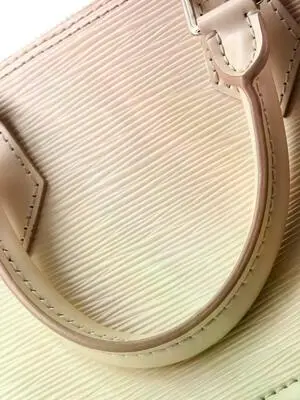 LOUIS VUITTON Alma Handbag Epi Leather With Logo Jacquard Strap Bb Shoulder Bag