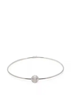 Eddie Borgo Lenox Milky Quartz Necklace - Silver