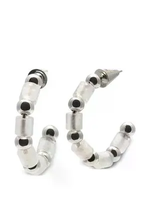 Eddie Borgo Marcy Hoop Earrings - Silver