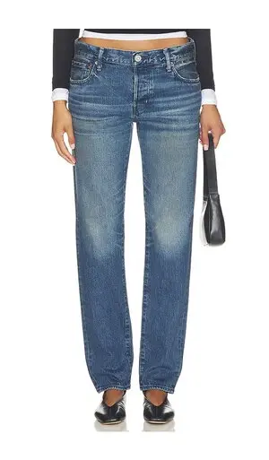 Moussy Vintage Renton Tapered Long Jeans - Blue