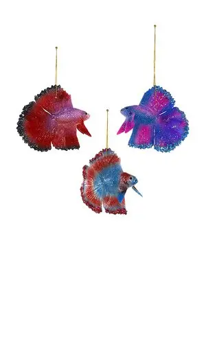 CODY FOSTER & CO Beta Ornament Set Of 3 - Multi