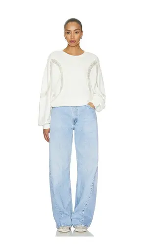 Free People Love Lace Sweatshirt In . Also