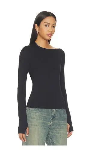 Helmut Lang Asymmetrical Cutout Top In . Also