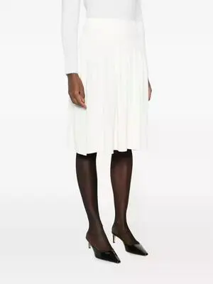 TOTEME Ribbed-waistband Midi A-line Skirt