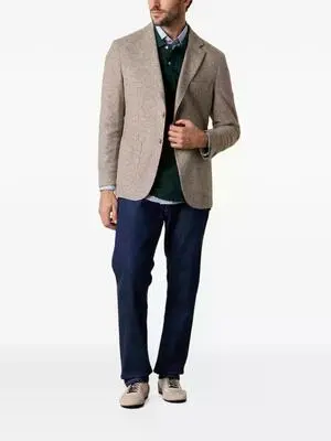 Brooks Brothers Houndstooth Jersey Blazer