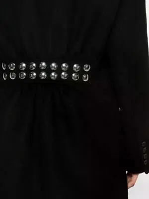 Sandro Stud-embellished Double-breasted Coat