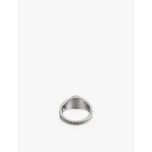 CLOCKS AND COLOURS Socrates Kambaba Jasper Stone Stainless Steel Ring