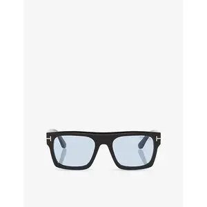 TOM FORD Tr002347 Square-frame Acetate Sunglasses - Black