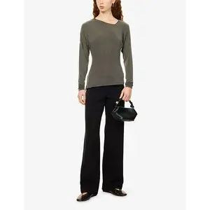 PEACHY DEN Kylie Long-sleeve Woven Top