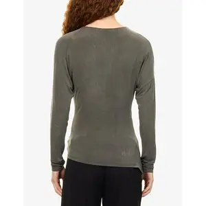 PEACHY DEN Kylie Long-sleeve Woven Top