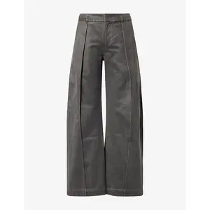 OUDE WAAG Retro Wide-leg Denim Trousers