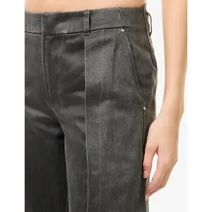 OUDE WAAG Retro Wide-leg Denim Trousers