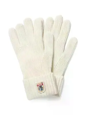 PARAJUMPERS Noez Ribbed-knit Gloves - Neutrals