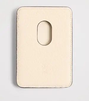 Valentino Garavani Leather Rockstud Magnetic Card Holder