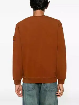 Stone Island Ghost Logo-patch Sweatshirt - Brown