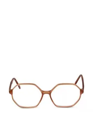 ANDY WAWA Full Rim Geometric-frame Glasses - Neutrals