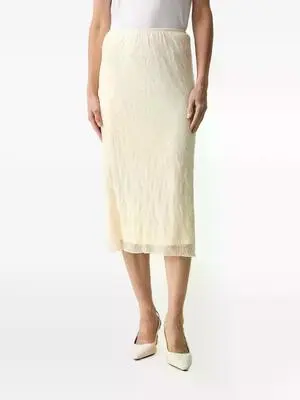 TWINSET Lace-overlay Midi Skirt