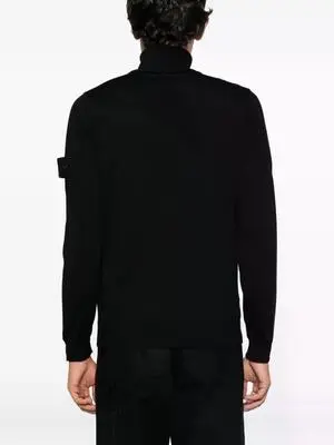 Stone Island Ghost Logo-patch Roll-neck Sweater