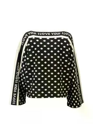 BLUGIRL Floral-print Polka Dot Sweater