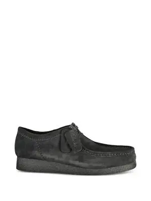 Clarks Wallabee Suede Loafers - Black