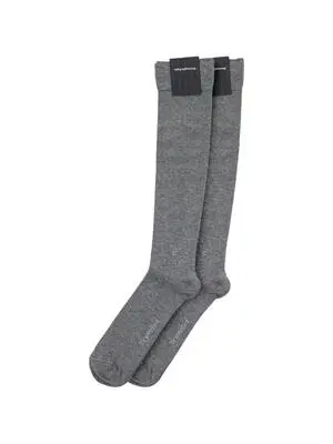 Zegna Traveller Knee-high Socks - Grey