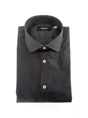 BALDININI Long-sleeve Cotton Shirt - Grey
