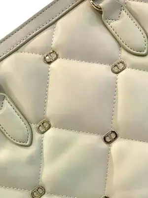 TWINSET Quilted Logo-plaque Shoulder Bag