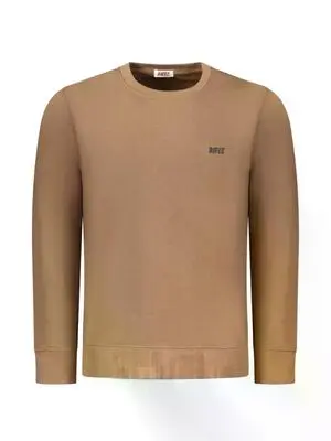 RIFLE Logo-print Crewneck Sweater - Brown