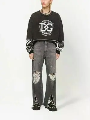 Dolce & Gabbana Graphic-print With Logo Sweatshirt