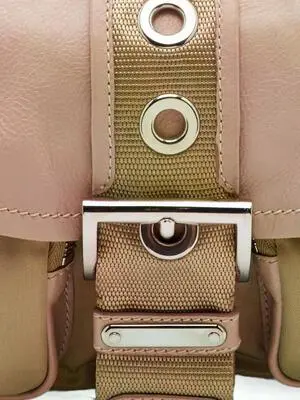 Prada Buckle Cargo Crossbody Bag Neutrals
