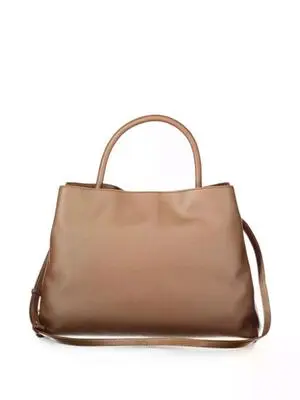 TWINSET Pebbled-texture Zip-pocket Tote Bag