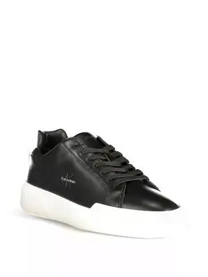 Calvin Klein Signature Logo Leather Low-top Sneakers