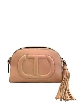 TWINSET Tassel-detail Logo-embossed Shoulder Bag