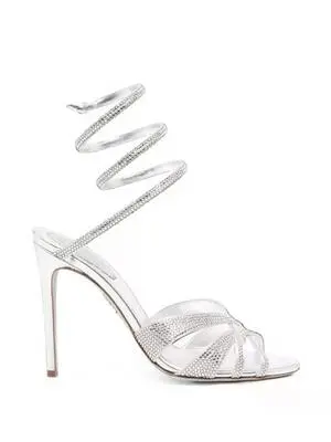 Rene Caovilla 105mm Cleo Sandals - Silver