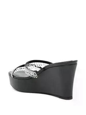 Rene Caovilla 85mm Taylor Wedge Sandals