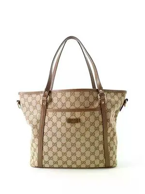 Gucci 2000-2015 Gg Canvas Joy Convertible Tote Satchel - Neutrals