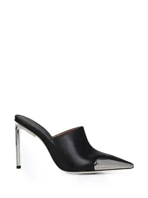 Off-White Metal-tip Leather Pumps - Black