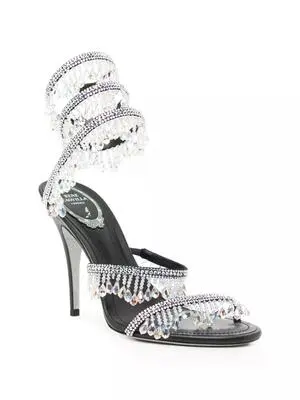 Rene Caovilla 105mm Chandelier Sandals - Black