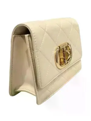 TWINSET Quilted Logo-plaque Crossbody Bag