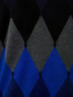 BALLANTYNE Argyle-knit Roll-neck Sweater