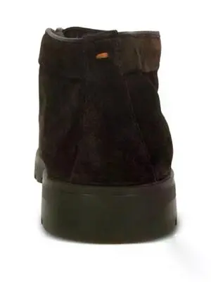Santoni Calf Suede Slip-on Ankle Boots